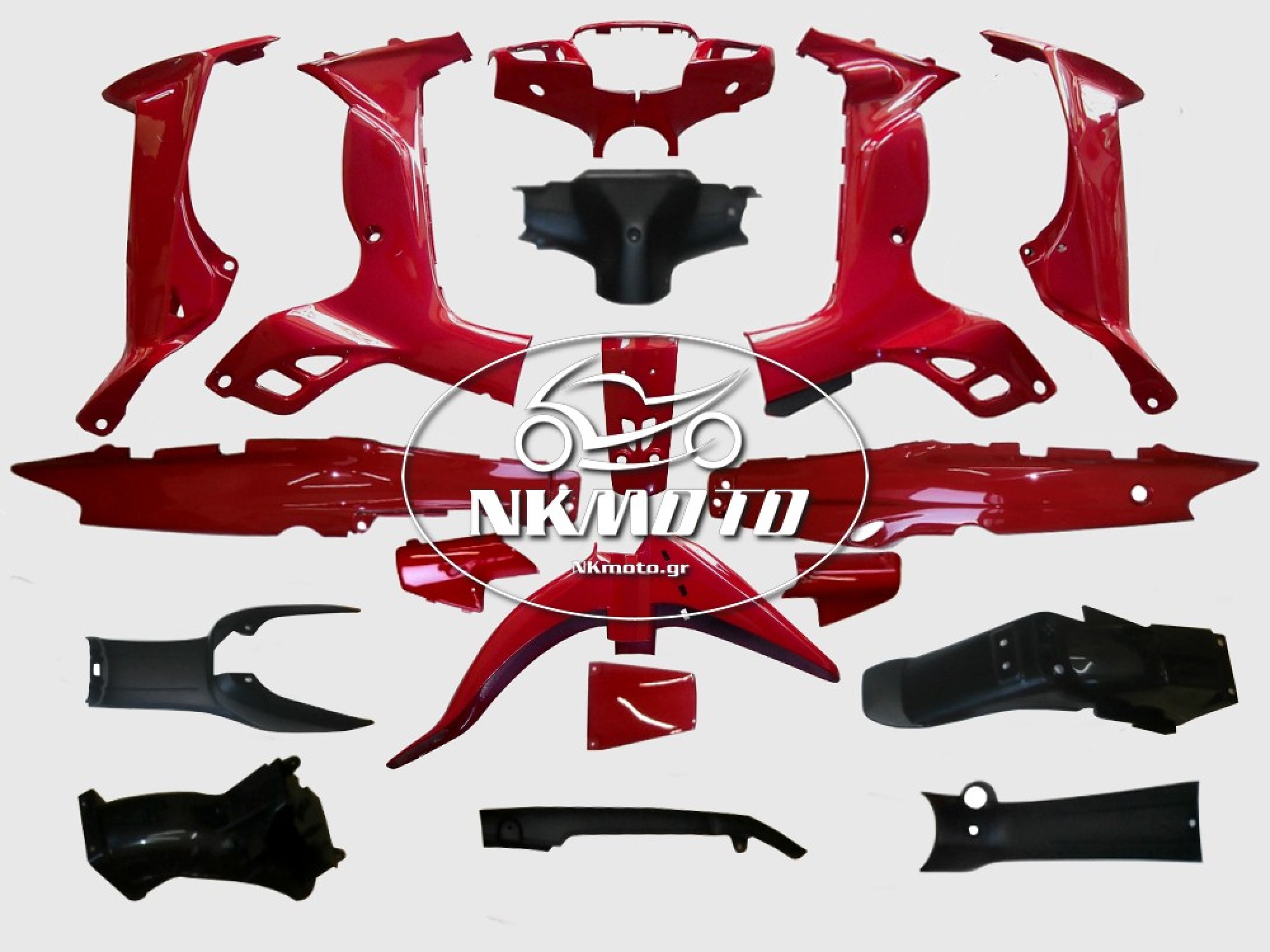 Κουστούμι Crypton r 105 κόκκινο Yamaha πλαστικά σετ - NKmoto