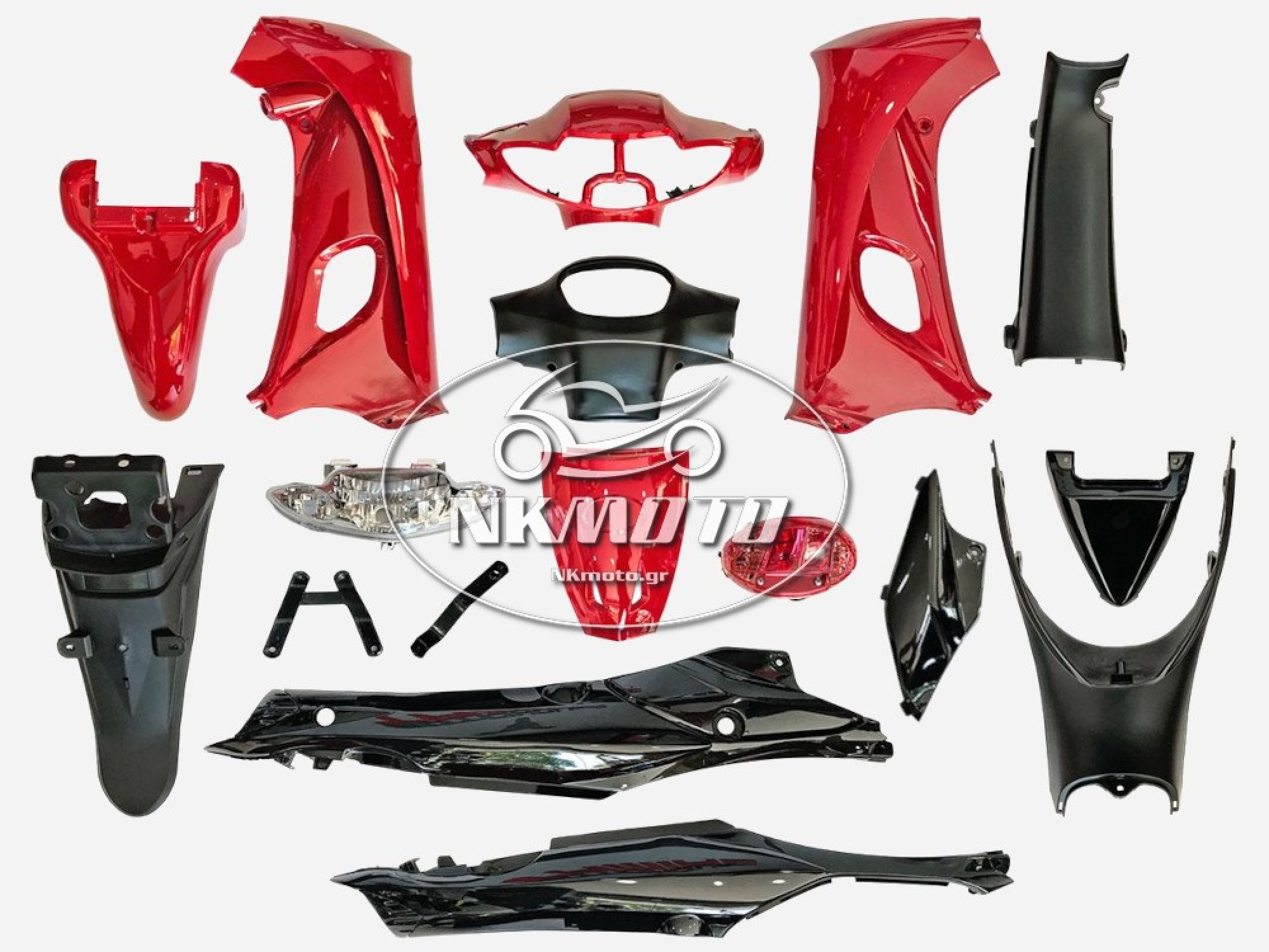 ΚΟΥΣΤΟΥΜΙ KRISS 125 ΚΟΚΚΙΝΟ ΜΑΥΡΟ - NKmoto