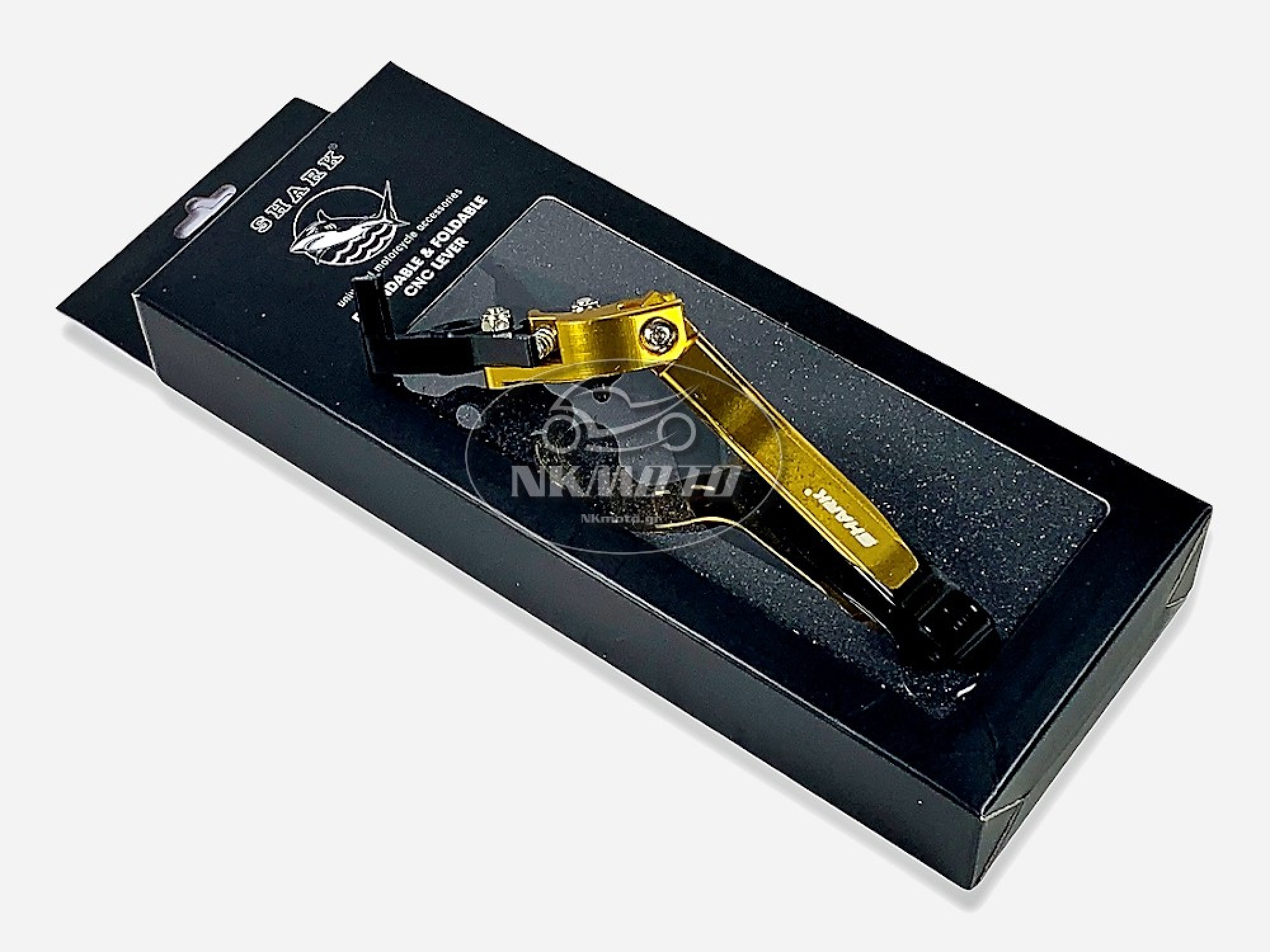 Μανέτα Yamaha Crypton x 135 σπαστή χρυσή Shark