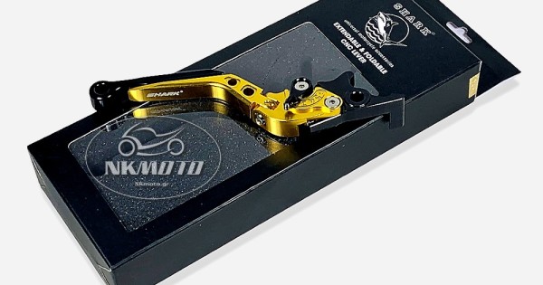 Μανέτα Yamaha Crypton x 135 σπαστή χρυσή Shark