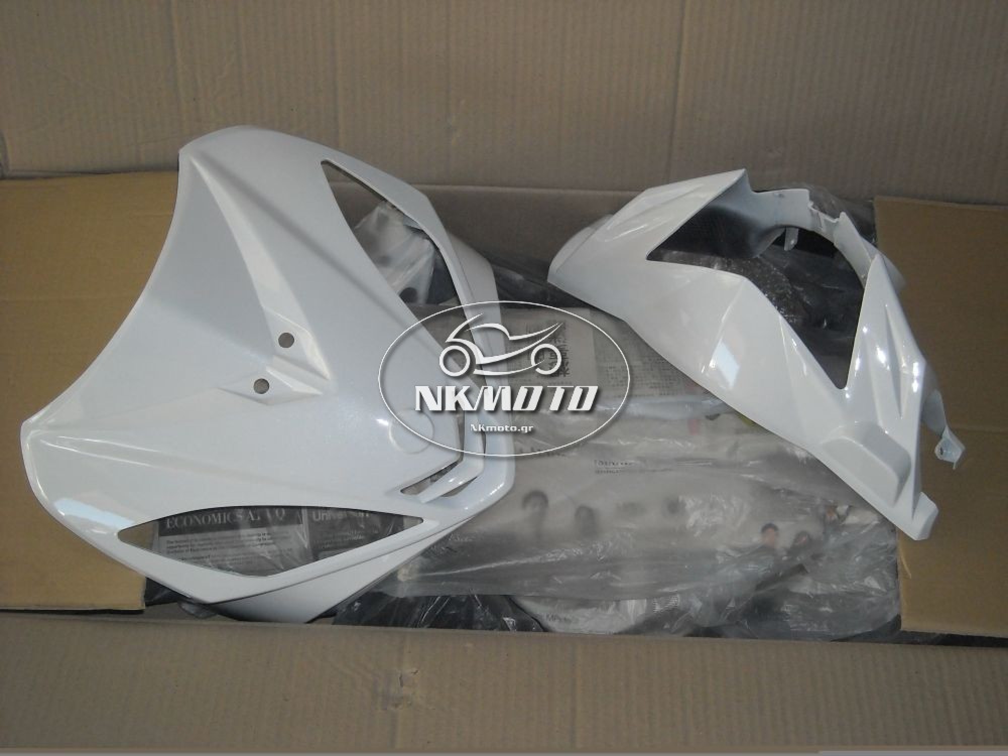 Κουστούμι Yamaha crypton x 135 λευκό - Σετ πλαστικά