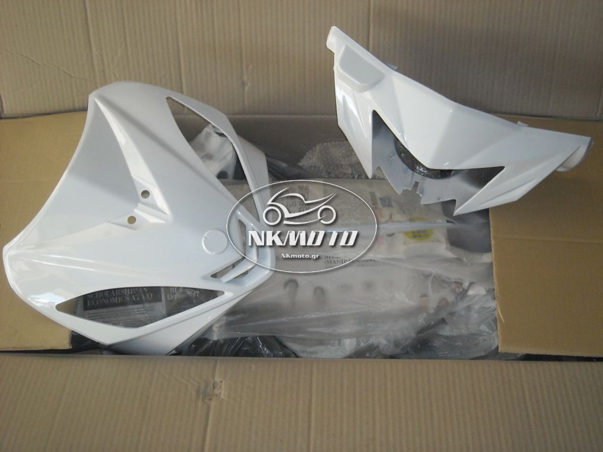 Κουστούμι Yamaha crypton x 135 λευκό - Σετ πλαστικά